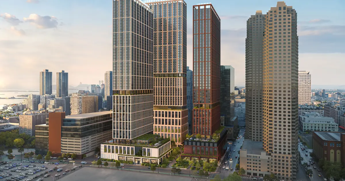 Jersey Digs Reveals KPF’s Three-Tower Jersey City Development